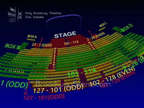 Palace Theatre Broadway Seating Chart